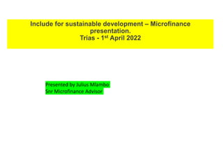 Include for Sustainable Development .pptx