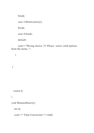 #include iostream#includectimeusing namespace std;void.docx
