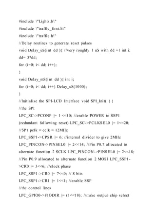 #include LPC17xx.h#include Lights.h#include traffic_fo.docx | Computer ...