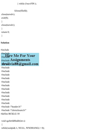 #include stdio.h #include stdlib.h #include unistd.h #in.pdf | Programming Languages | Computing