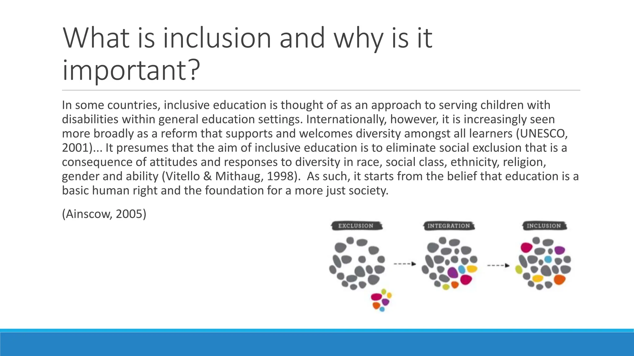 Inclusion & Inclusive Practice | PPTX