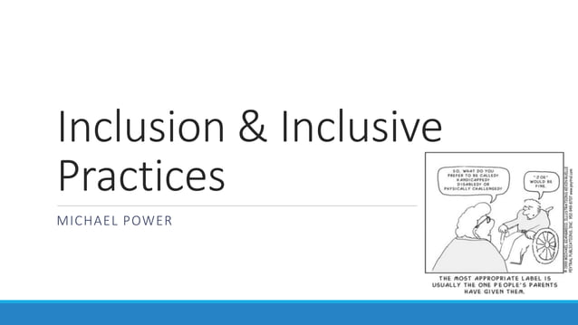 Inclusion & Inclusive Practice | PPTX | Special Education | Education