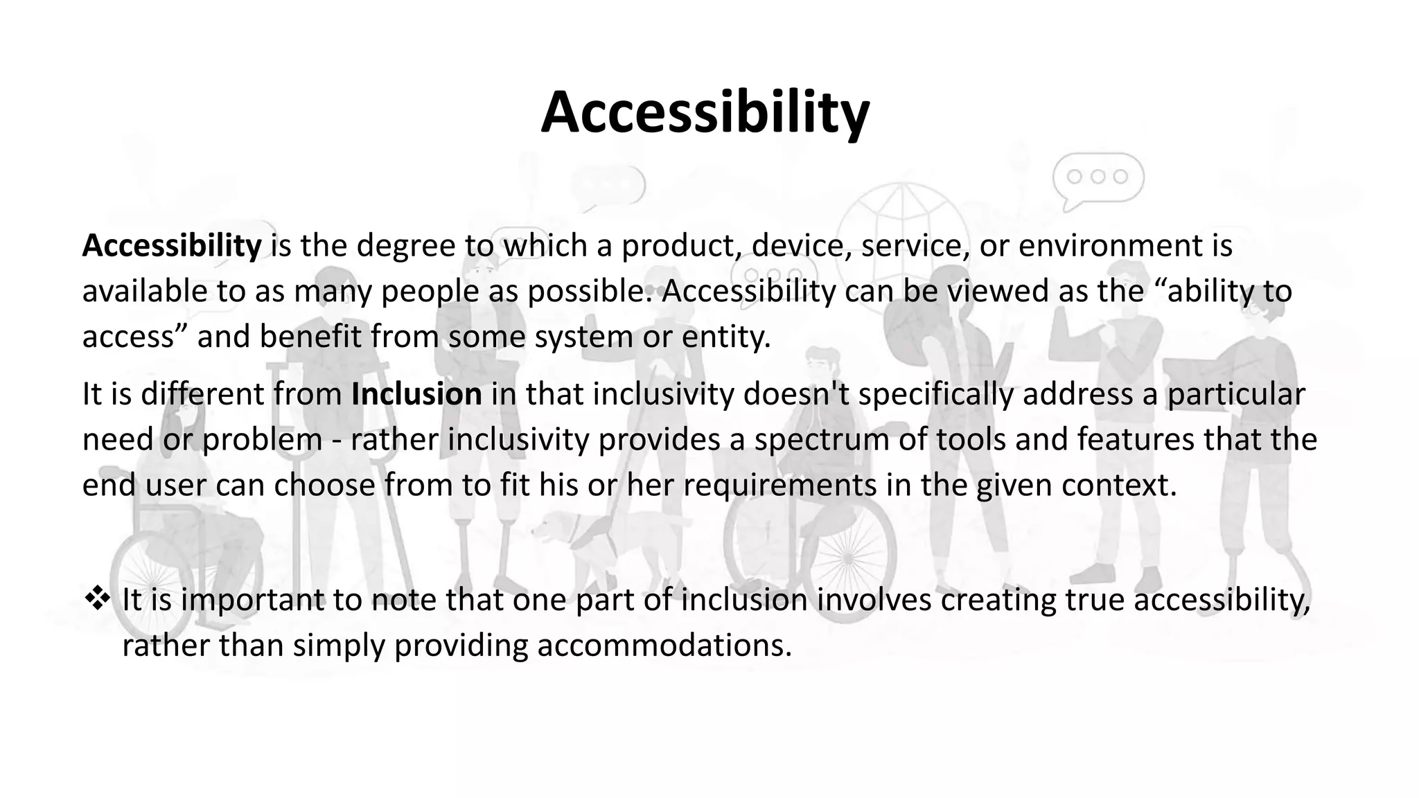 Inclusion and Accessibility | PPTX