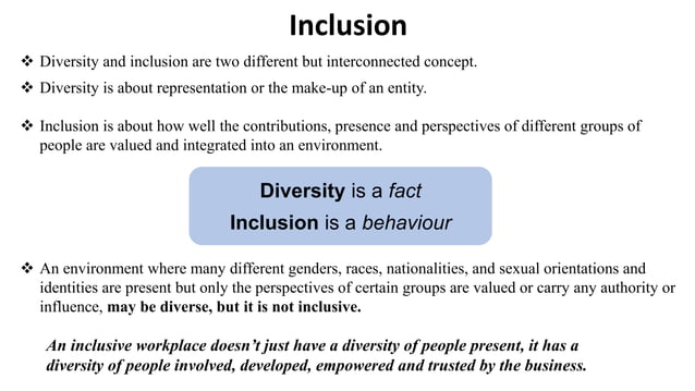 Inclusion and Accessibility | PPTX