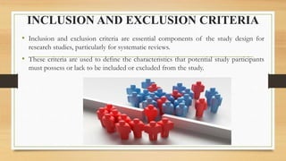 INCLUSION AND EXCLUSION CRITERIA session ACRM.pptx