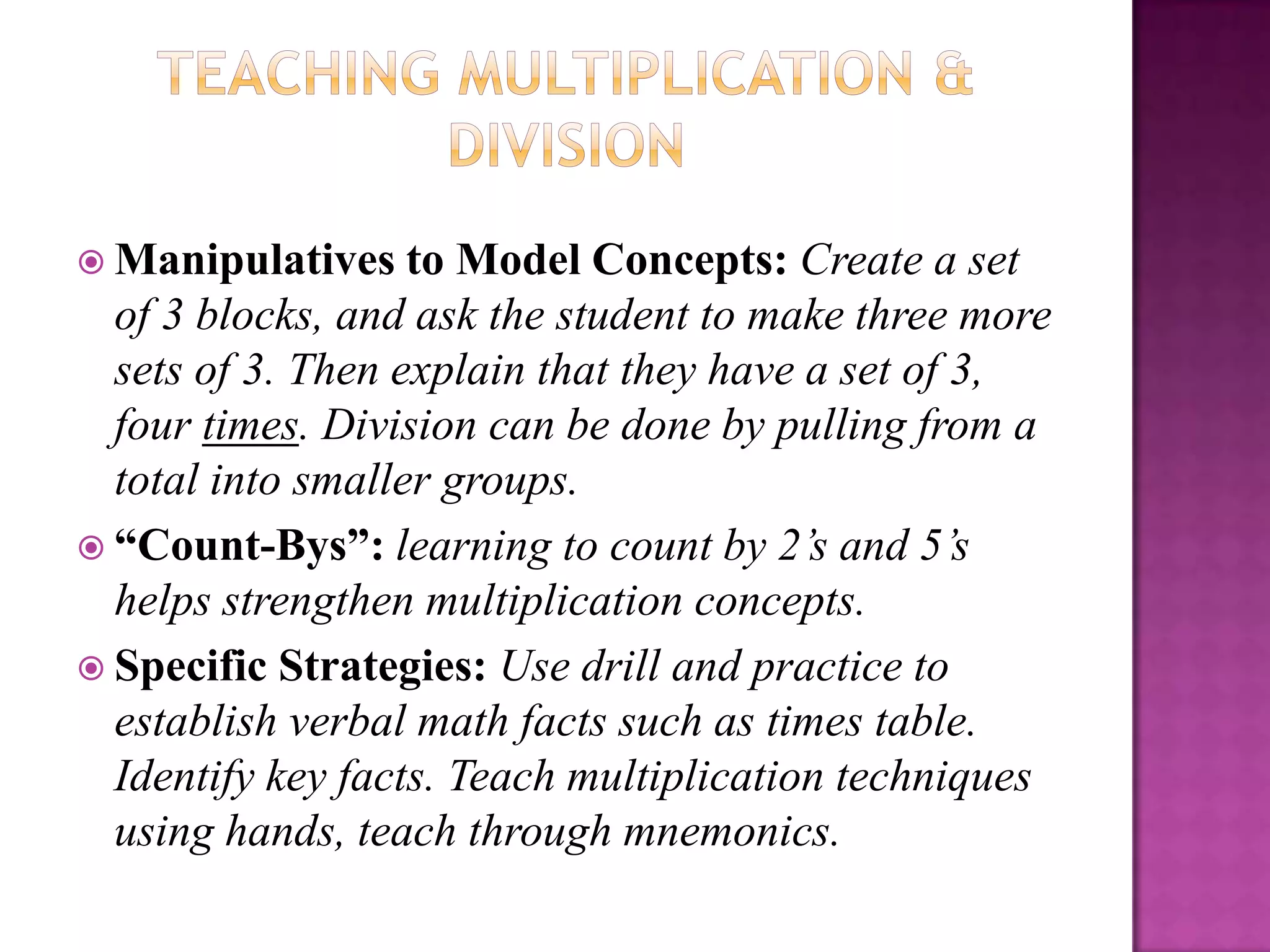 Inclusionary mathematics pp | PPTX | Special Education | Education