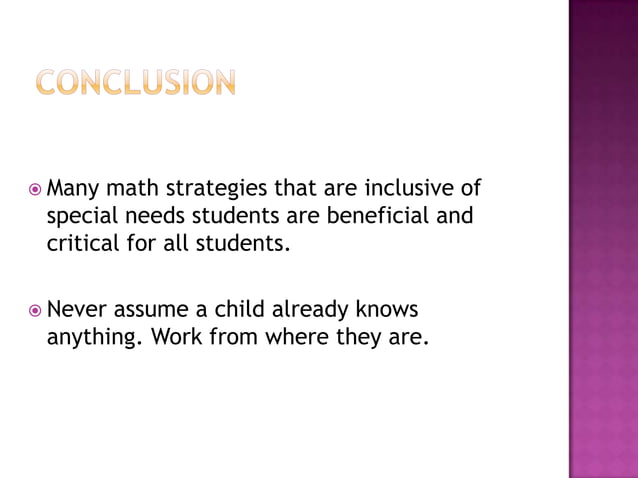 Inclusionary mathematics pp | PPT