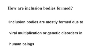 Inclusion bodies | PPTX
