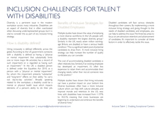 Inclusion challenges for talent with disabilties | PDF