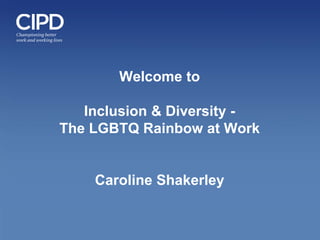 Inclusion and Diversity at Work Presentation | PPTX