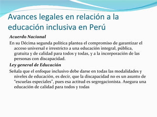 Inclusion educativa (marco legal) | PPT | Special Needs Kids | Parenting