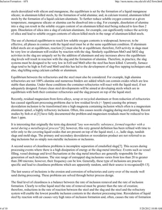 Inclusion formation afs | PDF