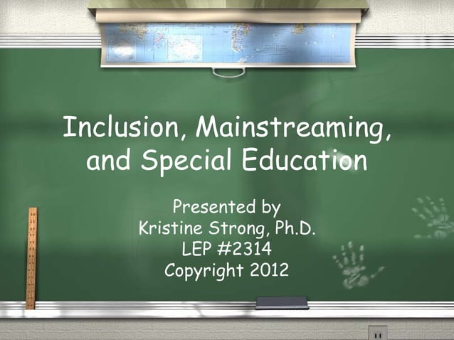 Inclusion & Mainstreaming 1 | PPT