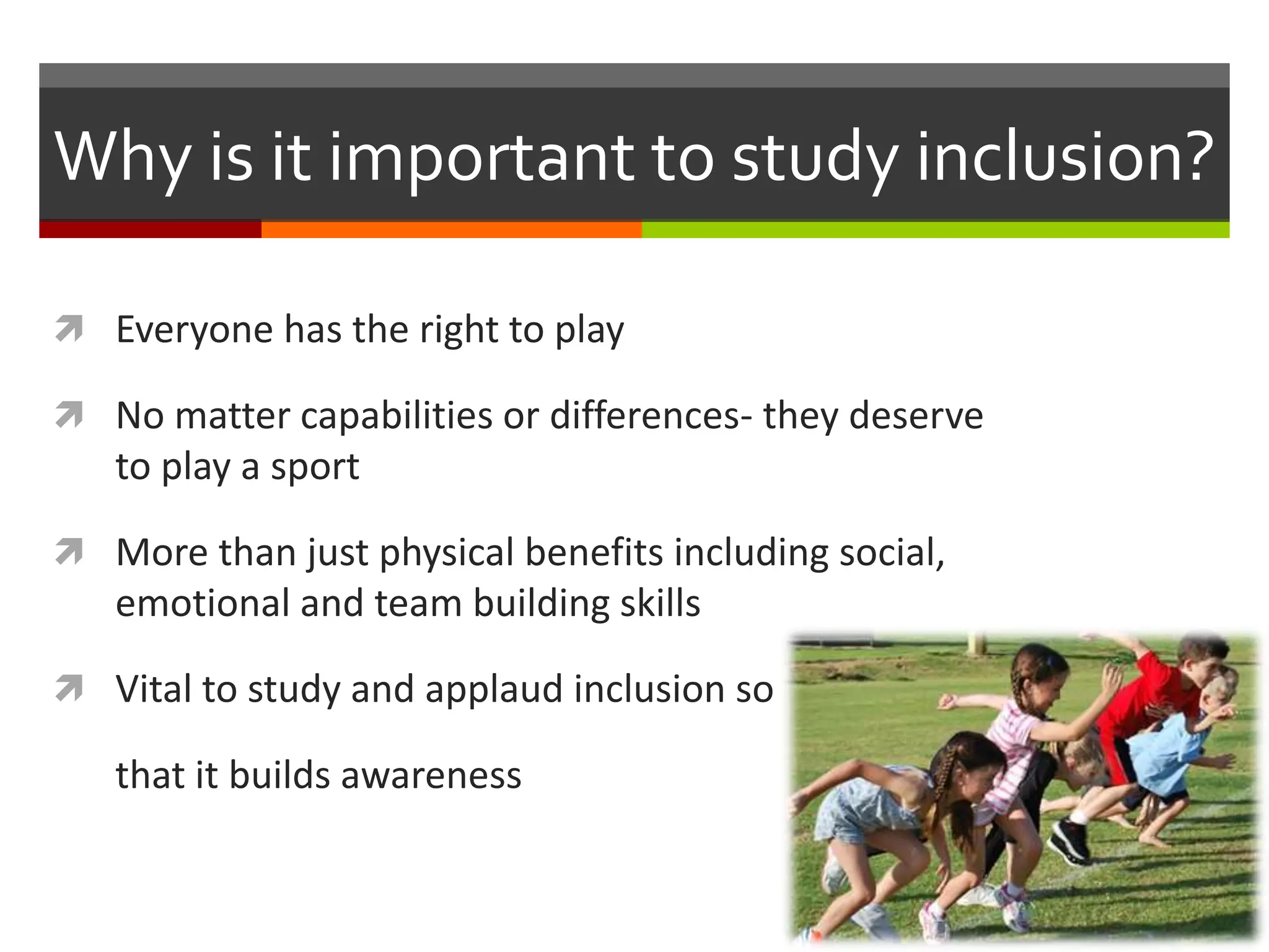 Inclusion in Sport | PPTX