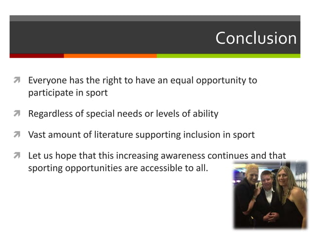 Inclusion in Sport | PPTX | Disabled Sports | Sports