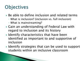 Inclusion – What is It? | PPTX