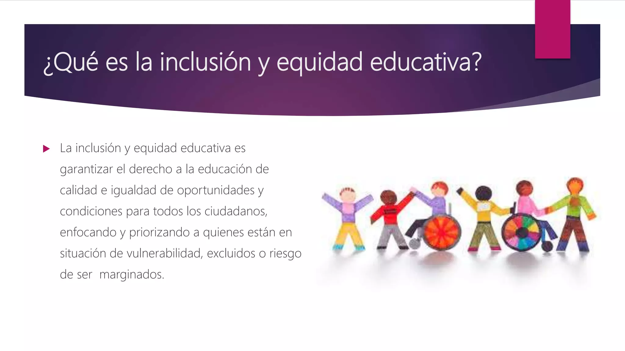 Inclusion y equidad | PPTX