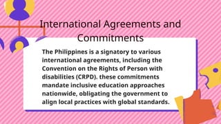 Inclusive Education in philippine settings | PPTX
