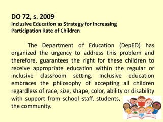 INCLUSIVE EDUCATION- Teaching for Everybody | PPTX