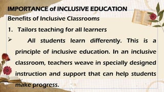 INCLUSIVE-EDUCATION- powerpoint lesson for teachers | PPTX
