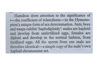 Inclusive Fitness Hamilton Rule | PPTX