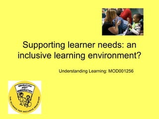 Inclusive-Learning-SEN.ppt SUPPORTING LEARNER NEEDS: An inclusive ...