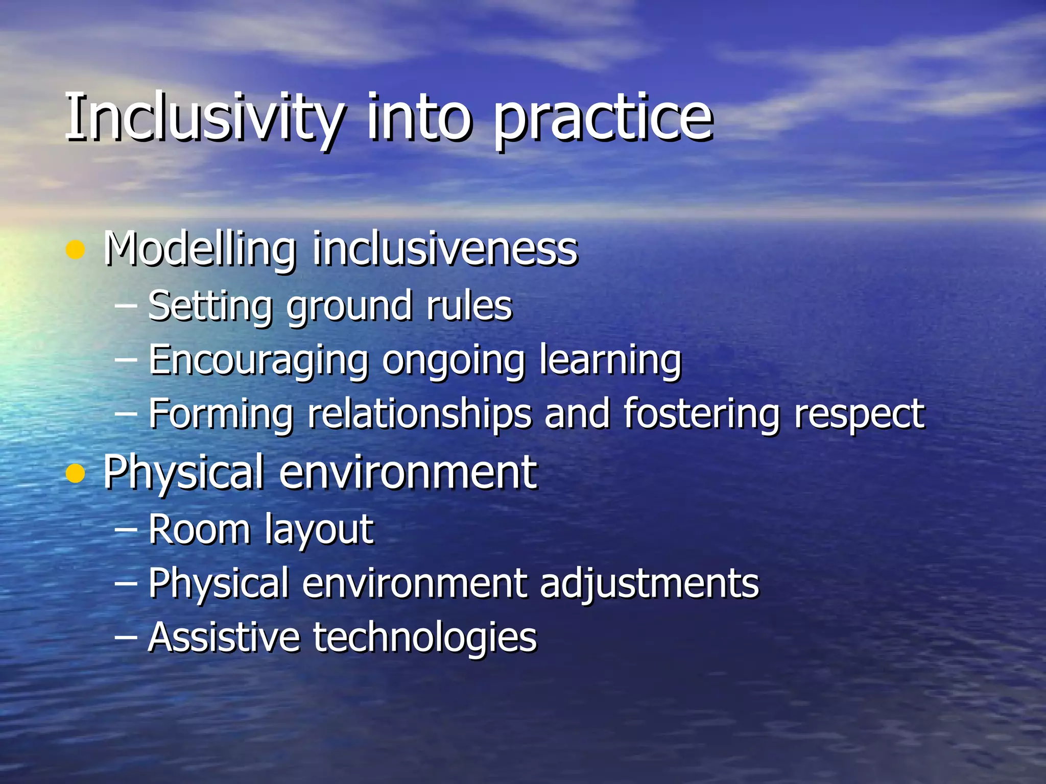 Inclusive Practices | PPT