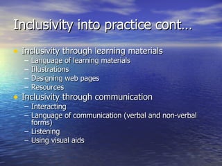 Inclusive Practices | PPT