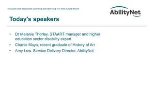 Inclusive and Accessible Learning and Working in a Post Covid World ...