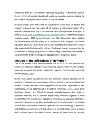 Inclusive and special education | PDF