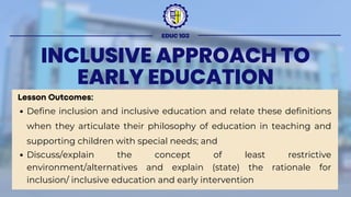 Inclusive Approach to Early Education (Foundation of Special and ...