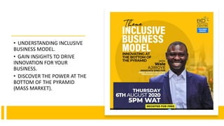 Inclusive business model | PDF