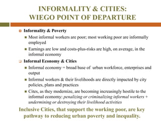 Inclusive cities for the urban working poor – lessons from Africa | PPTX