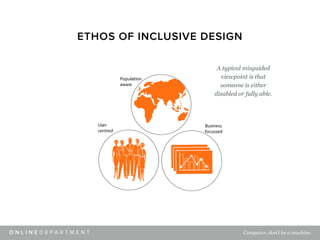 Inclusive design: Definitions and Challenges | PDF