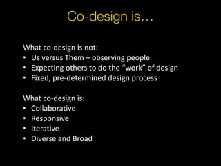 Co-designing using Inclusive Design Practices | PPT