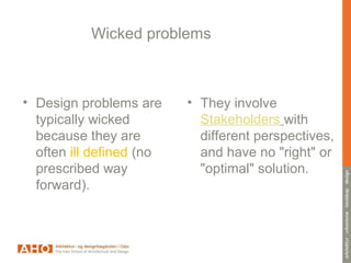 Inclusive Design and Wicked Problems | PPT