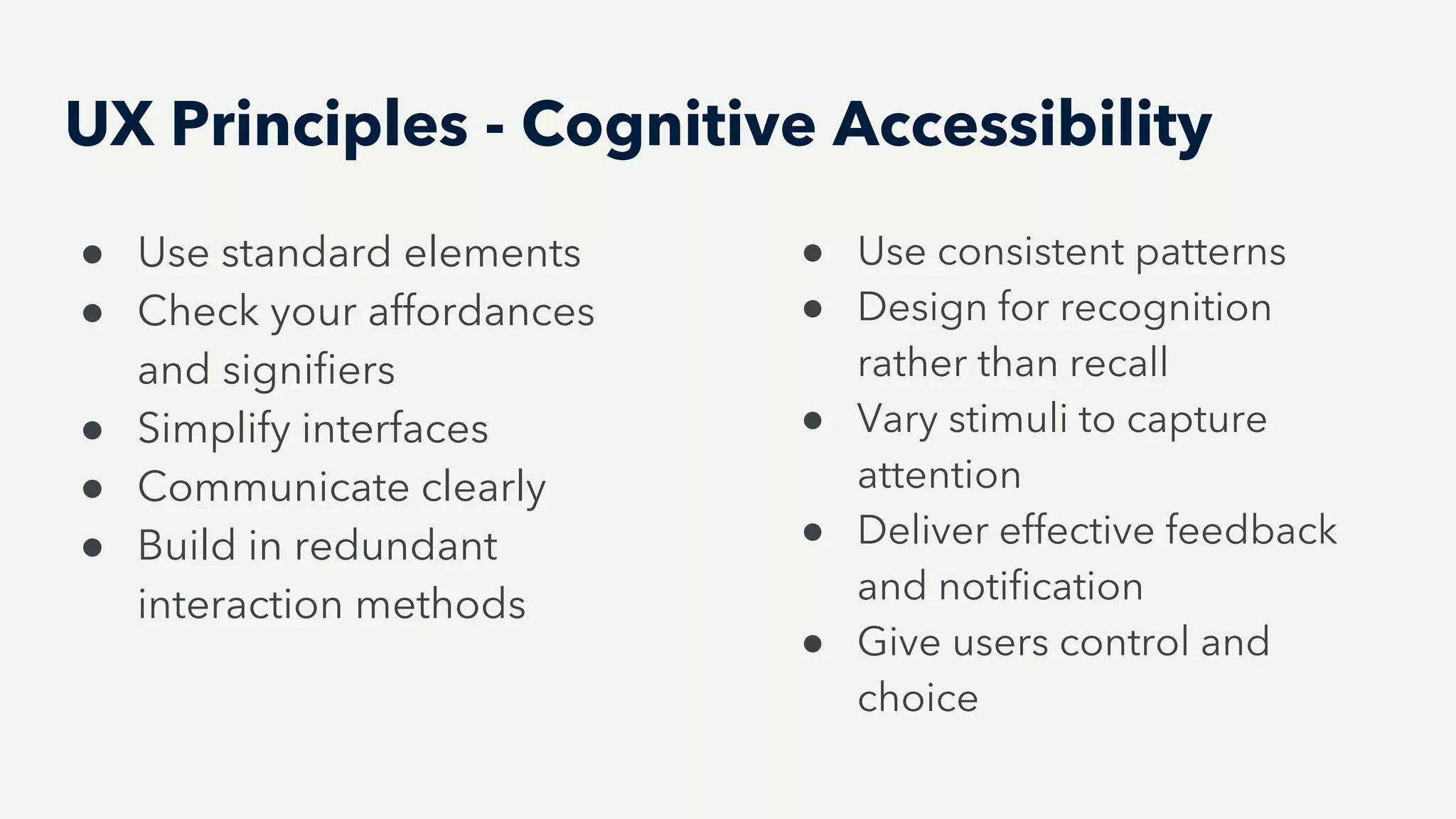 Inclusive Design for cognitive disabilities, neurodiversity, and ...