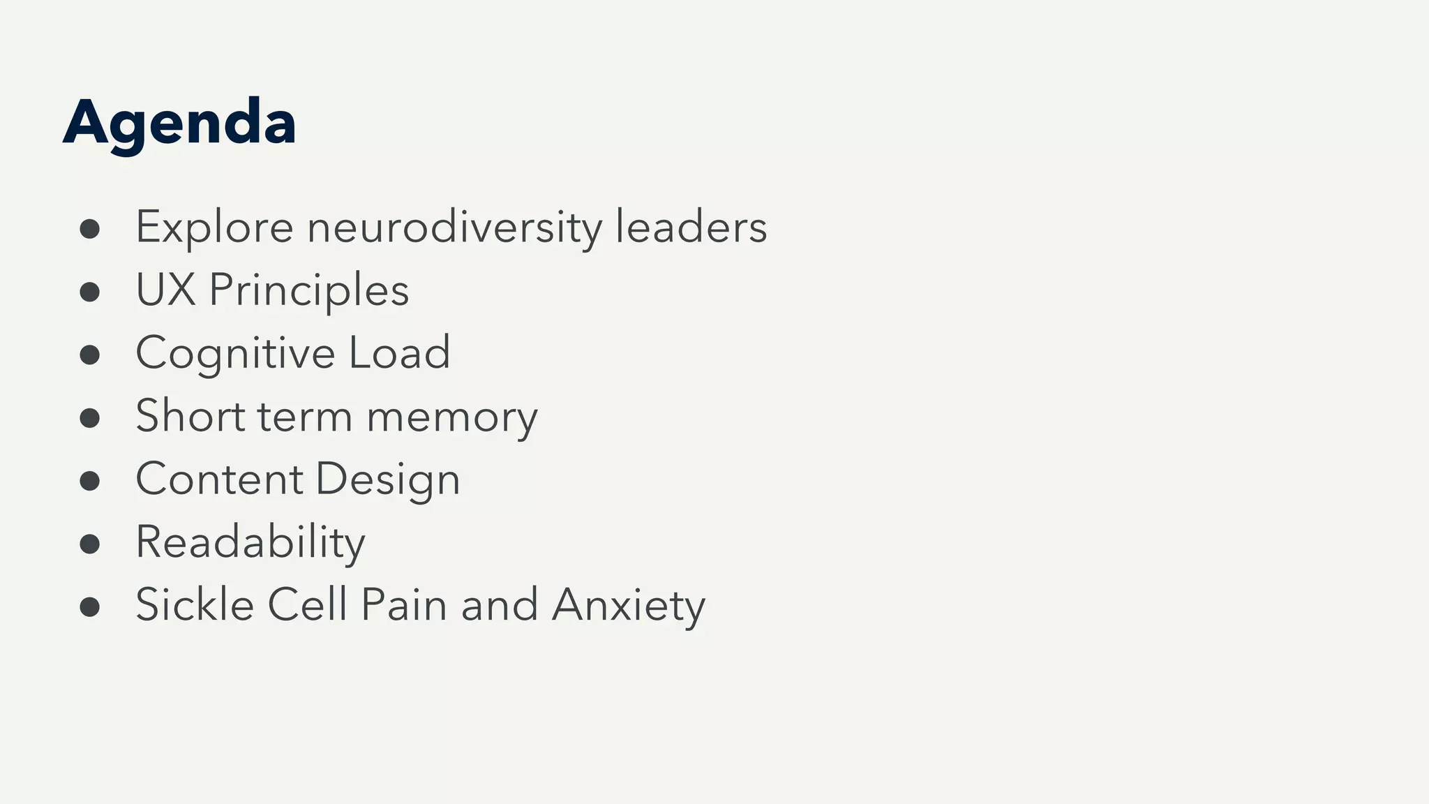 Inclusive Design for cognitive disabilities, neurodiversity, and ...