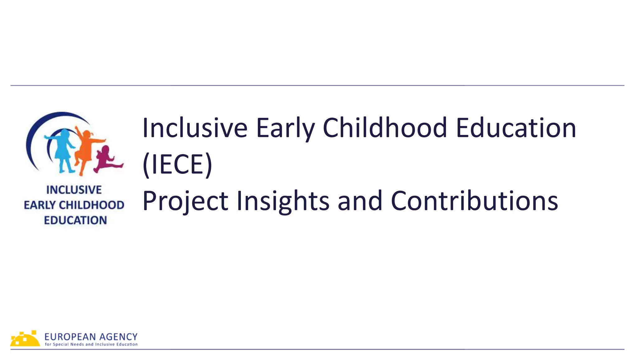 Inclusive Early Childhood Education project | PPTX