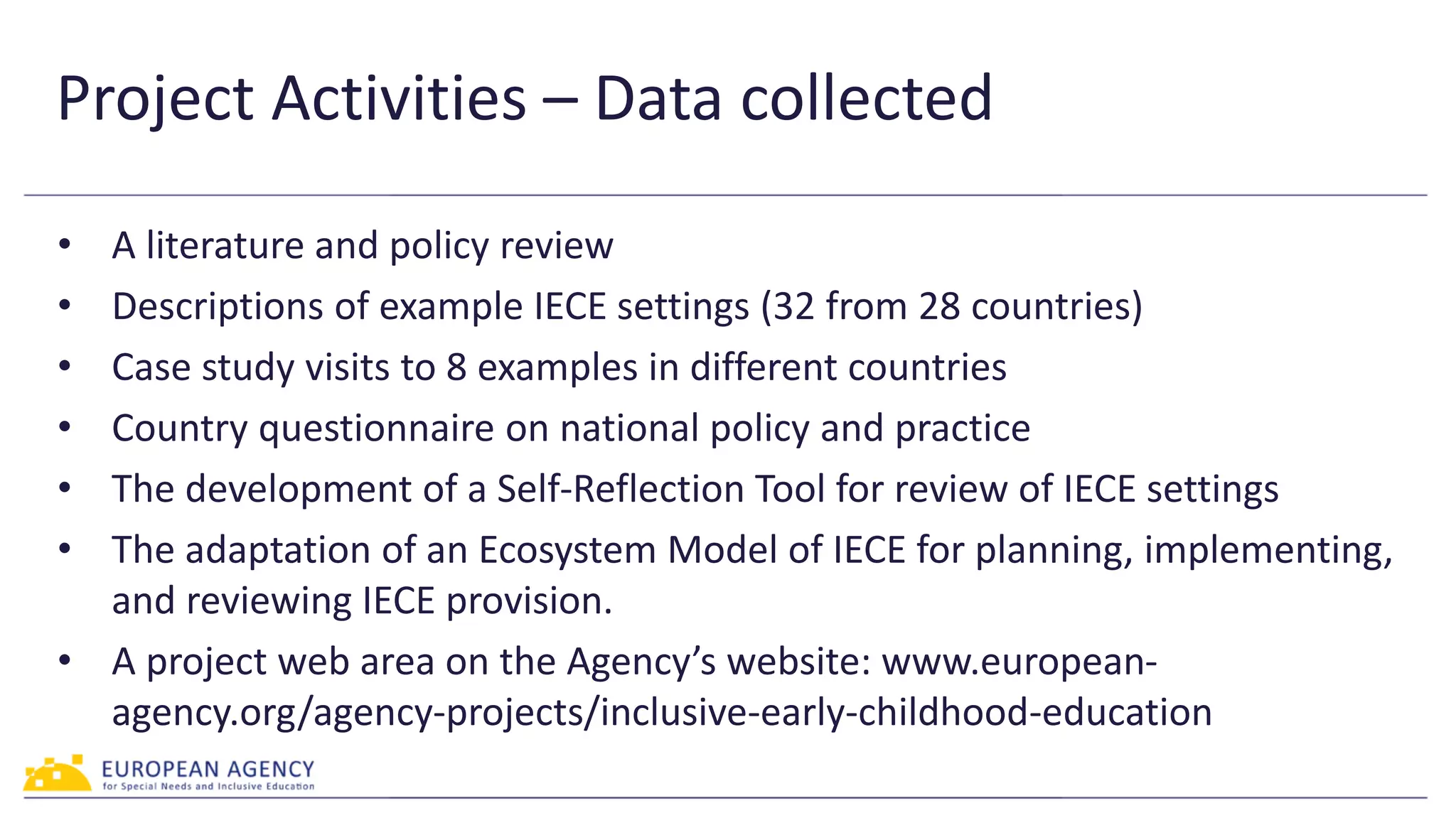 Inclusive Early Childhood Education project | PPTX