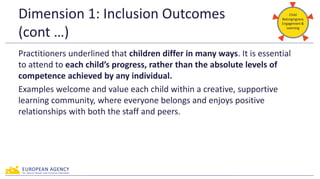 Inclusive Early Childhood Education project | PPTX
