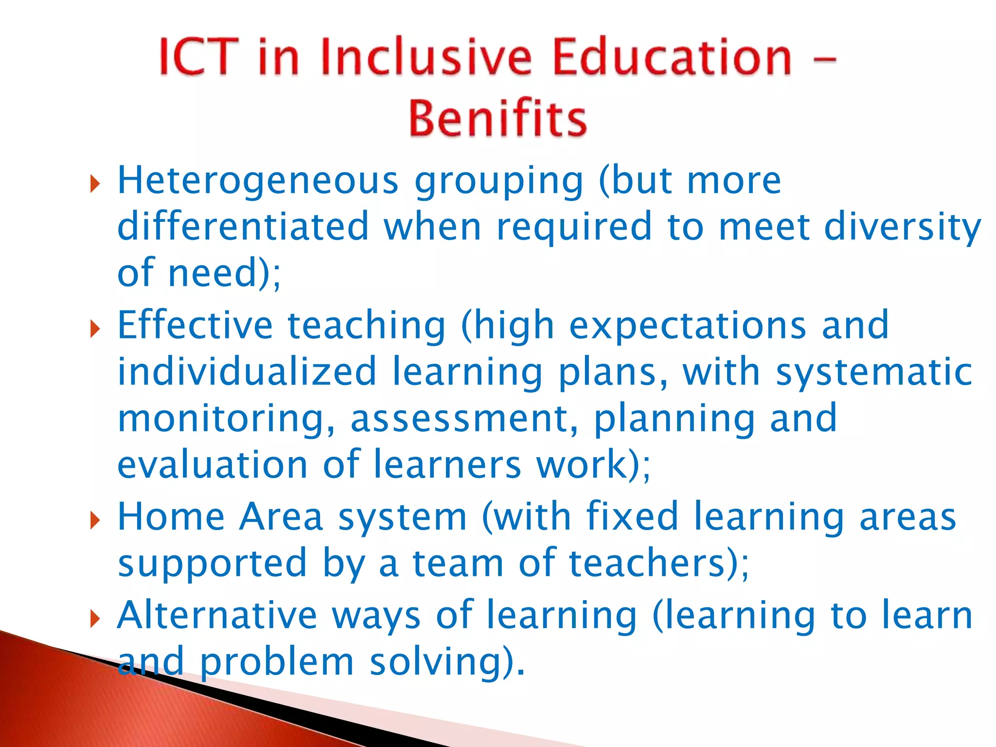 ICT in Inclusive Education | PPTX