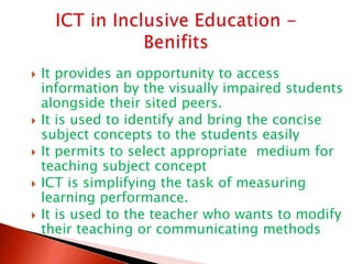 ICT in Inclusive Education | PPTX