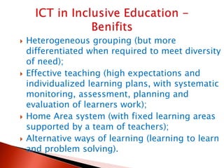 ICT in Inclusive Education | PPTX