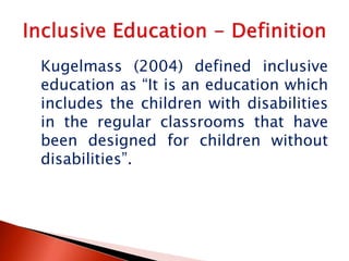 ICT in Inclusive Education | PPTX