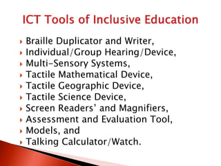 ICT in Inclusive Education | PPTX