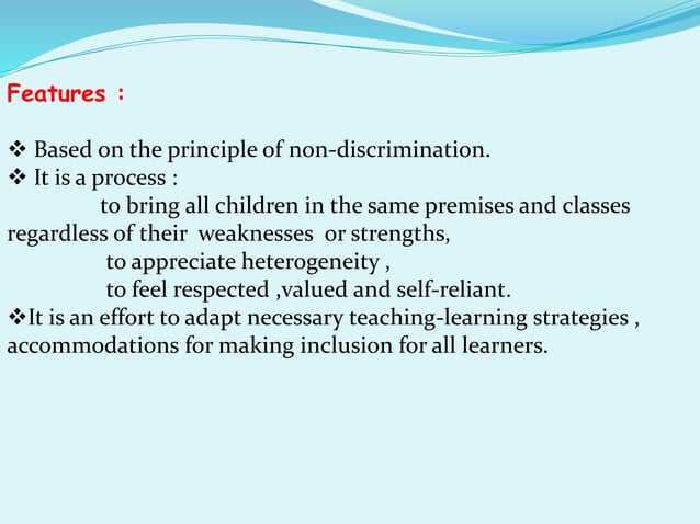 Introduction of Inclusive Education | PPTX | Special Education | Education