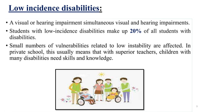 Low incidence disabilities in special students | PPT