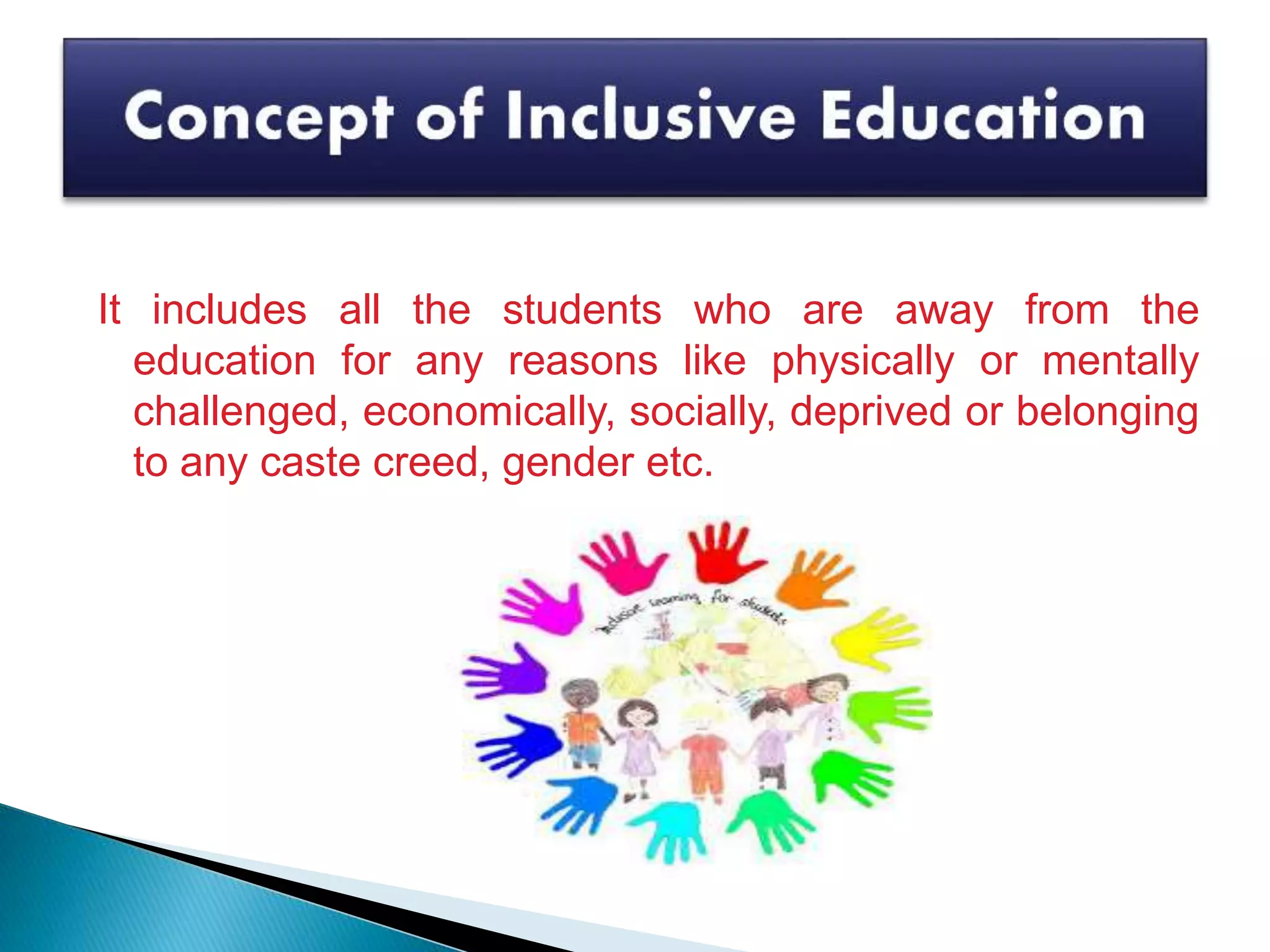 Inclusive education - Definition, concept and significance of Inclusive ...