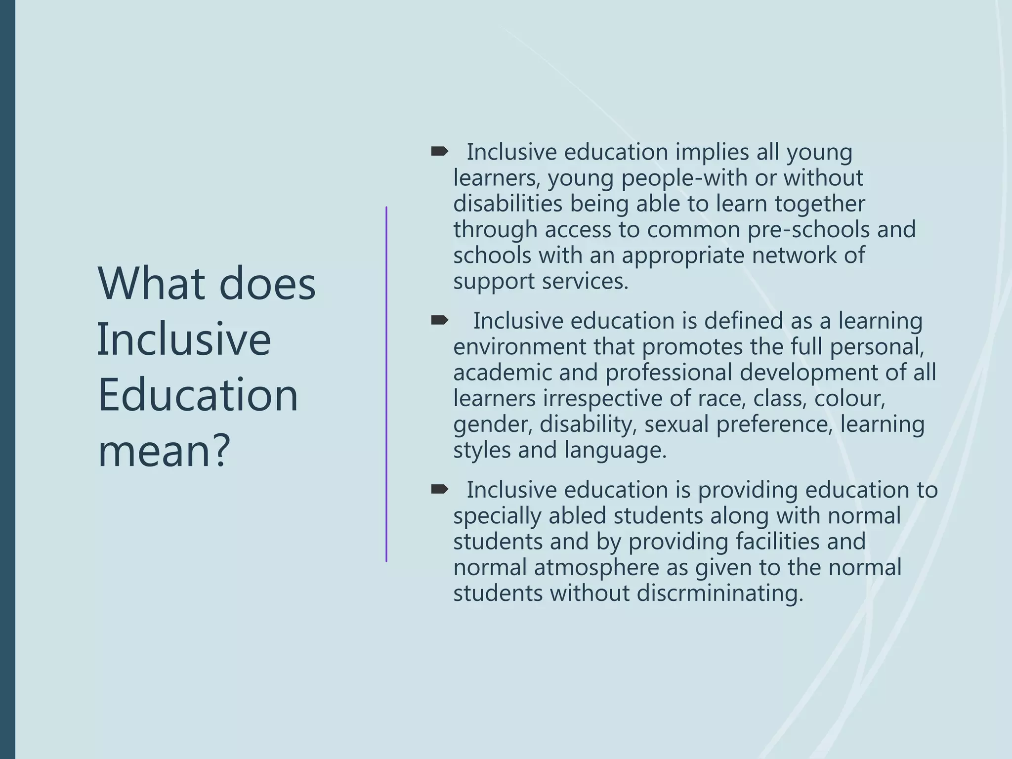 Inclusive education | PPT